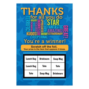 Thanks For All You Do Scratch & Win Prize Pack | Positive Promotions