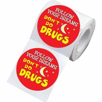 Follow Your Dreams; Don't Do Drugs Theme Day Stickers - Roll of 200 ...