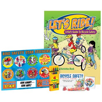 Bicycle Safety 5-On-A-Roll Stickers | Positive Promotions