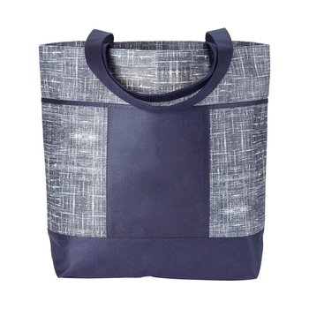 Navy Malibu Non-Woven Tote Bag - Personalization Available | Positive ...
