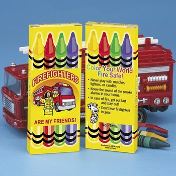 Firefighters Are My Friends Crayons | Positive Promotions