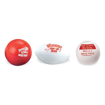 Drug-Free Mini Sports Ball Assortment - Pack of 30 | Positive Promotions
