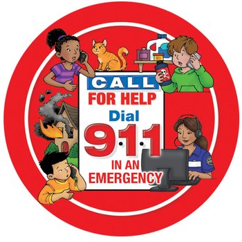 Dial 9-1-1 In An Emergency Flyer Disc & Educational Card - Pack of 10 ...