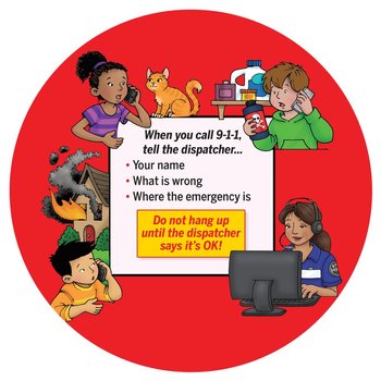Dial 9-1-1 In An Emergency Flyer Disc & Educational Card - Pack of 10 ...