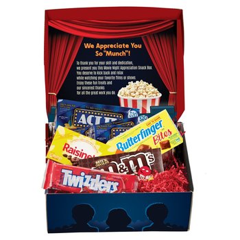 Movie Night Appreciation Snack Box Kit - Card Personalization Available ...