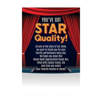 Movie Night Appreciation Snack Box Kit - Card Personalization Available ...