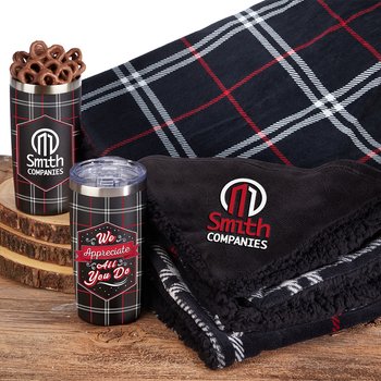 Custom Gift Sets Blankets | Positive Promotions