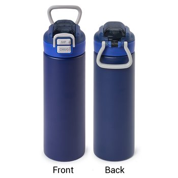 Navy HydroSwitch Sip n' Chug Stainless-Steel Water Bottle 25 oz ...