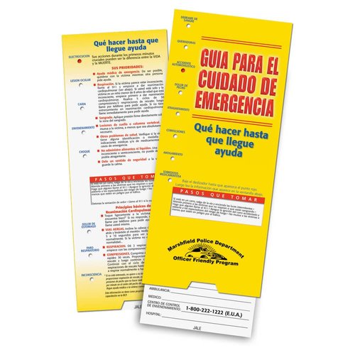 Emergency Care Slideguide (Spanish) | Positive Promotions