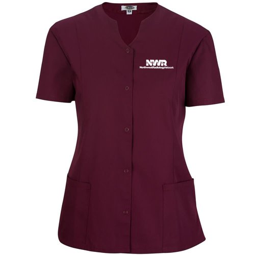 Women's Snap Front Tunic - Embroidered Personalization Available ...