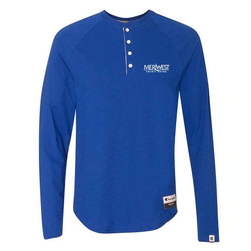 Champion® Originals Slub Henley - Embroidered Personalization Available ...