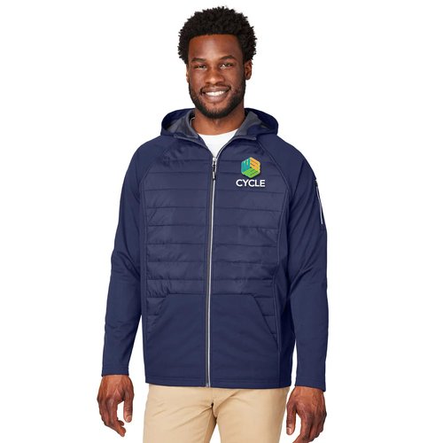 Core 365™ Unisex Techno Lite Hybrid Hooded Shell Puffer Jacket ...