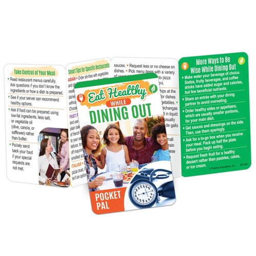 Eat Healthy While Dining Out Pocket Pal - Personalization Available ...