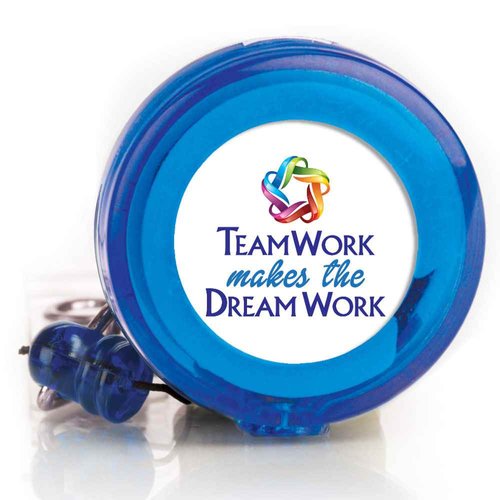 Teamwork Makes The Dream Work 4-Color Retractable Badge Holder ...