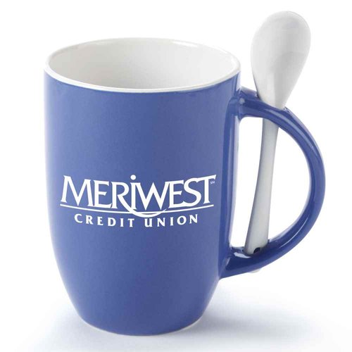 Ceramic Cafe Mug 12-Oz. with Spoon - Personalization Available ...