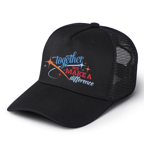 Together We Make a Difference Mesh-Back Trucker Cap | Positive Promotions