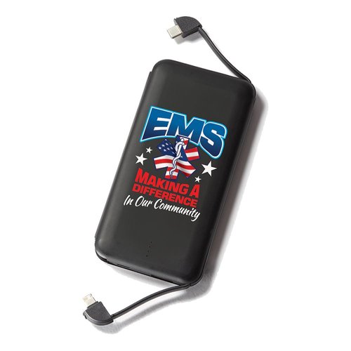EMS: Making A Difference In Our Community 5000 mAh Ul® Power Bank With ...