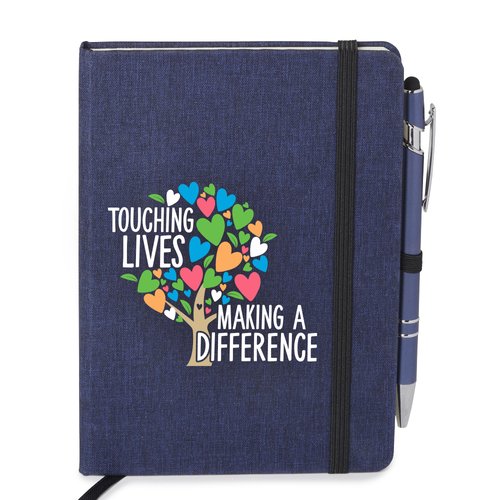 Touching Lives, Making a Difference Heathered Journal With Motivational ...
