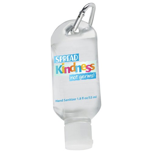 Spread Kindness, Not Germs! Hand Sanitizer With Carabiner Clip ...