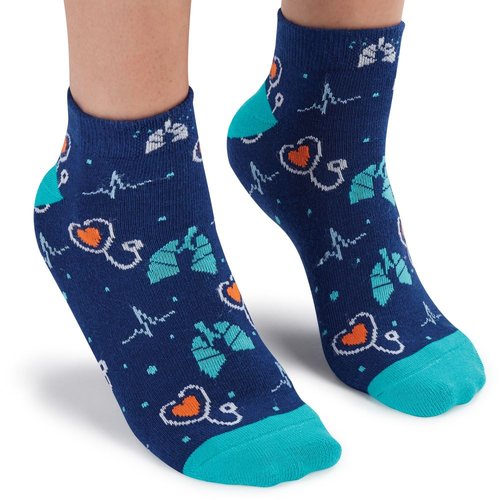 Lungs/Stethoscope "Toe"-tally Awesome Ankle Socks | Positive Promotions