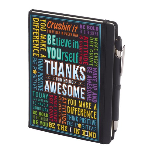Thanks for Being Awesome/Motivational Word Cloud Jotter With Sticky ...