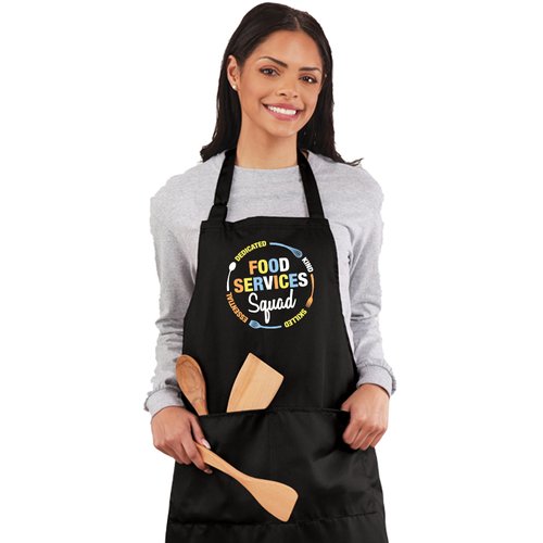 Food Services Squad Full-Length Apron With Pockets | Positive Promotions