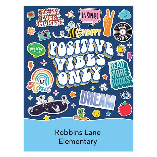 Positive Vibes Only School-to-Home Student Folder - Personalization ...