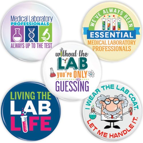 Medical Laboratory Professionals Mini Button Assortment - Pack of 25 ...