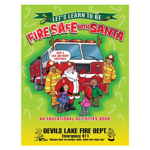 Let's Learn To Be Fire Safe With Santa Educational Activities Book ...