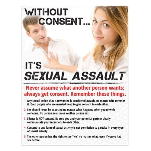 Without Consent...It's Sexual Assault Poster | Positive Promotions