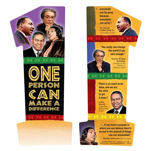 One Person Can Make A Difference Bookmark | Positive Promotions