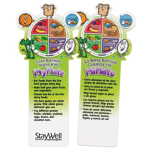 Good Nutrition Starts With My Plate Die-Cut Bookmark | Positive Promotions