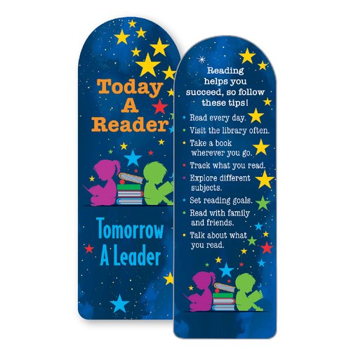 Today A Reader, Tomorrow A Leader Bookmark - Pack of 25 | Positive ...
