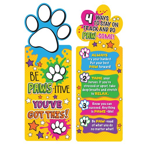 Be PAWS-itive; You've Got This Bookmark - Pack of 25 | Positive Promotions