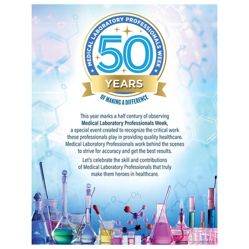 Medical Laboratory Professionals Week 50-Year Anniversary Poster - Pack ...