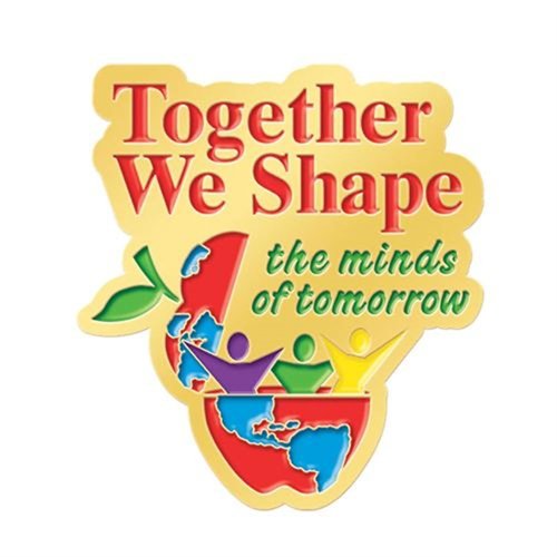 Together We Shape The Minds Of Tomorrow Lapel Pin With Presentation Card