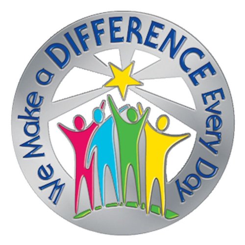 We Make A Difference Every Day Lapel Pin With Card | Positive Promotions