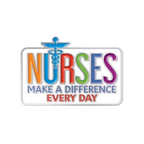 Nurses Make A Difference Every Day Lapel Pin With Presentation Card ...