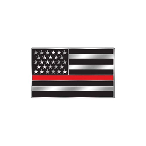 The Thin Red Line Lapel Pin With Presentation Card | Positive Promotions