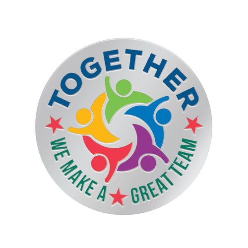 Together We Make A Great Team Lapel Pin With Presentation Card ...