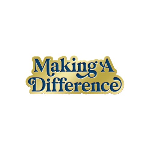 Making a Difference Lapel Pin With Presentation Card | Positive Promotions