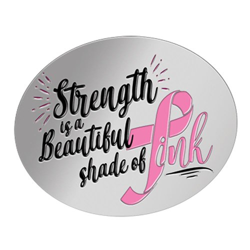 Strength Is a Beautiful Shade of Pink Lapel Pin With Presentation Card ...