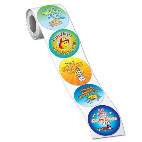 Fire Safety 5-On-A-Roll Stickers | Positive Promotions