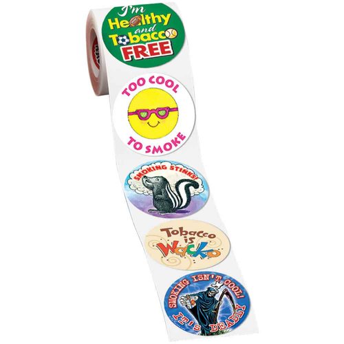 Anti-Smoking Message 5-On-A-Roll Stickers | Positive Promotions