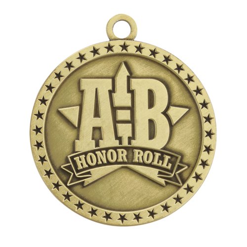 A-B Honor Roll Gold Academic Medallion | Positive Promotions