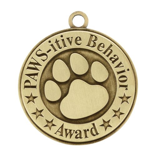 Paws-itive Behavior Gold Academic Medallion | Positive Promotions