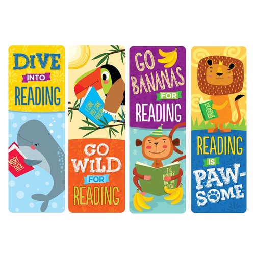 Reading Animal Bookmarks 100-Piece Assortment Pack | Positive Promotions
