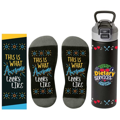 Dietary Services HydroSwitch Sip n' Chug Stainless-Steel Water Bottle ...
