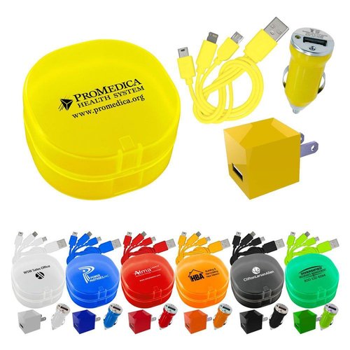 Carry All Travel Phone Charger Kit - Personalization Available ...