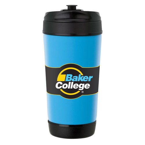 Perka® Hibiscus III Insulated Spill-Proof Mug 17-Oz. - Full-Color ...